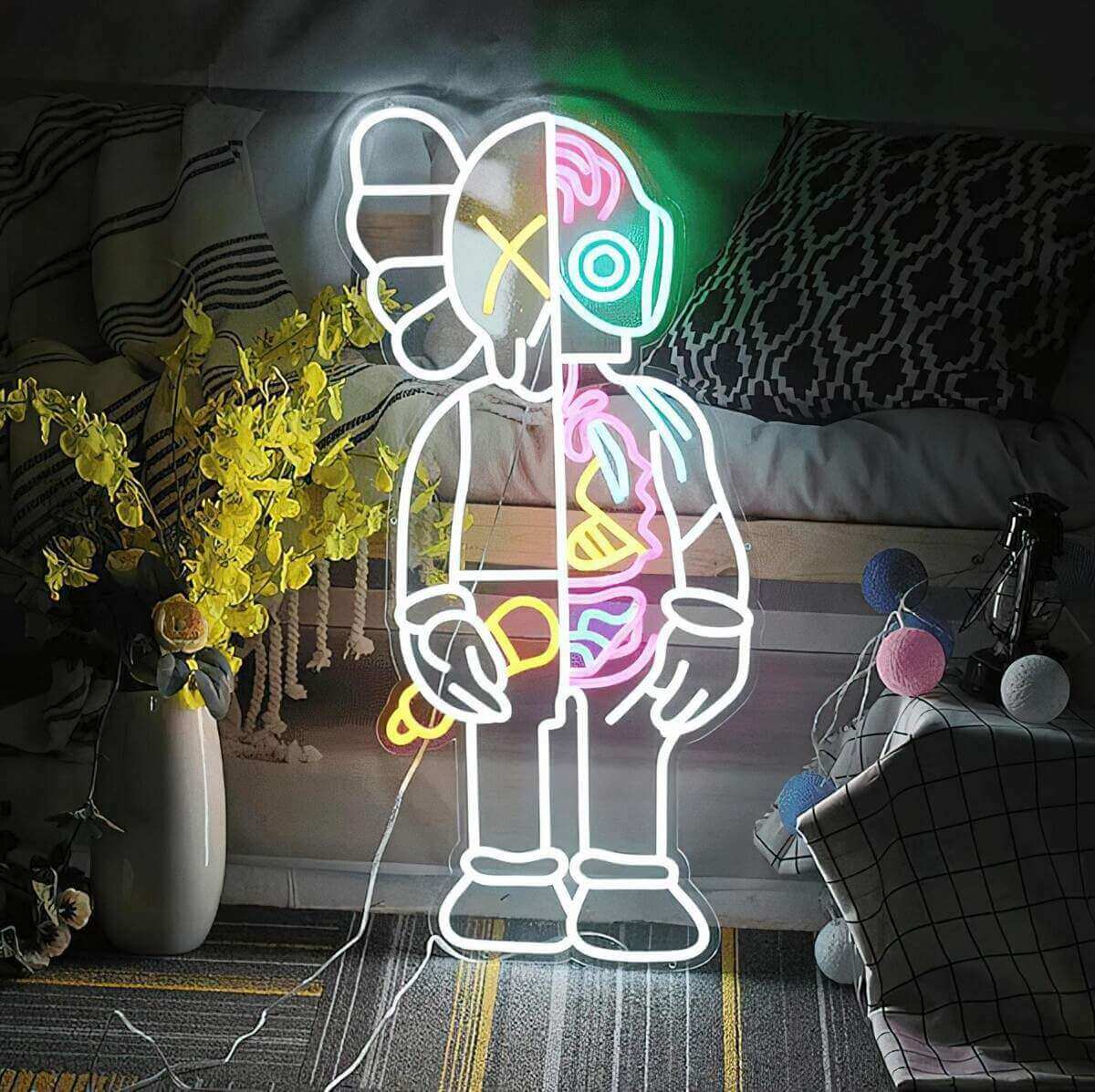 Néon LED KAWS : Ajoutez une touche créative à votre espace