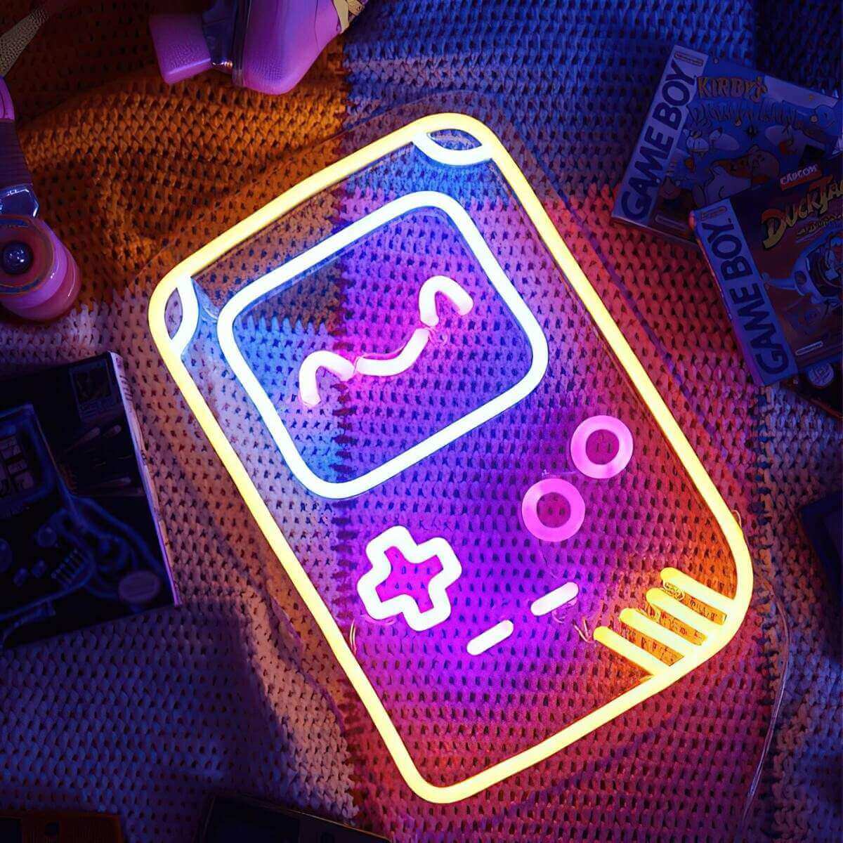 Néon LED Gameboy: Illuminez votre espace de jeux