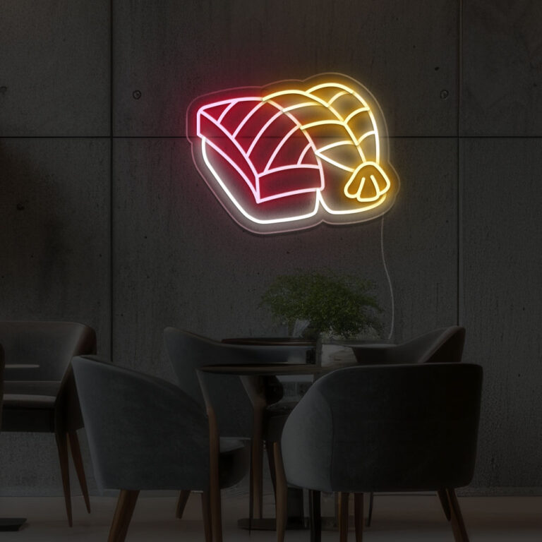 Néon LED SUSHI: Illuminez votre cuisine avec style.