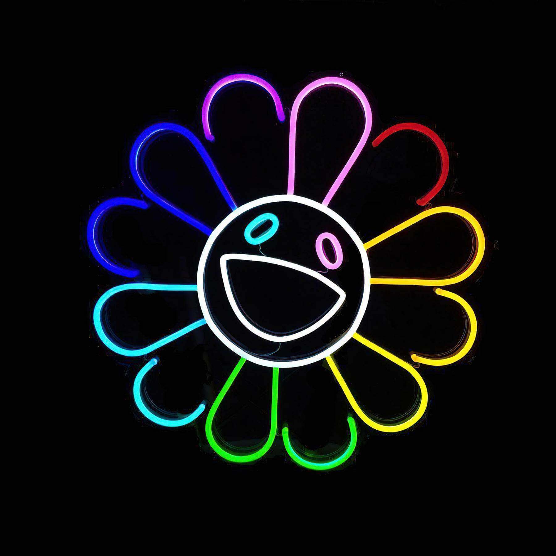 Neon Led Fleur Colorée Flower par Takashi Murakami : Apportez de la ...