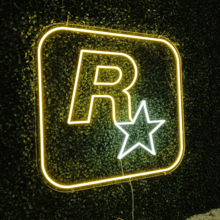 Néon LED Rockstar Games: Illuminez votre espace gaming