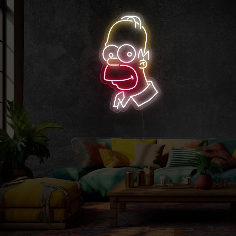 Néon LED Homer Simpson: humour et originalité garantie