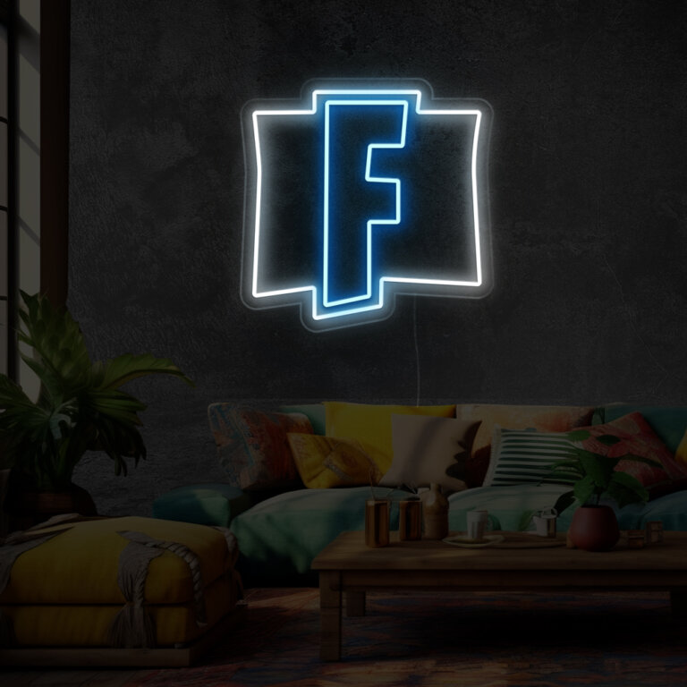 Néon LED logo Fortnite : Plongez dans l'aventure