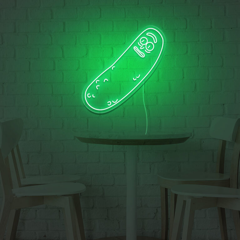 Néon LED Cornichon Pickles Rick: L'humour de Rick & Morty chez vous