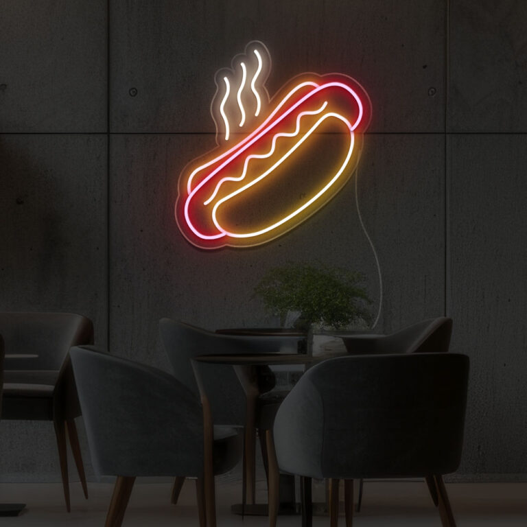 Néon LED HOT DOG : Une touche de fun pour votre intérieur