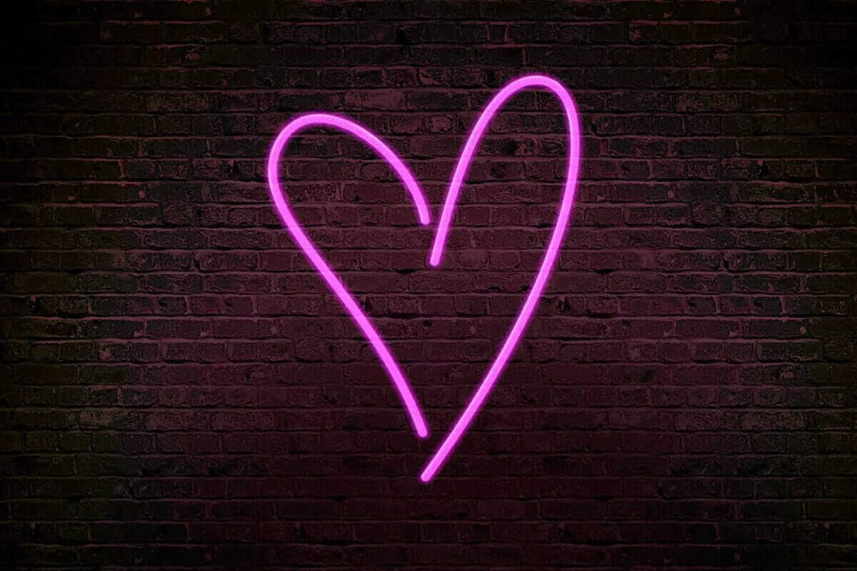 Néon LED Cœur: Illuminez votre amour avec style.