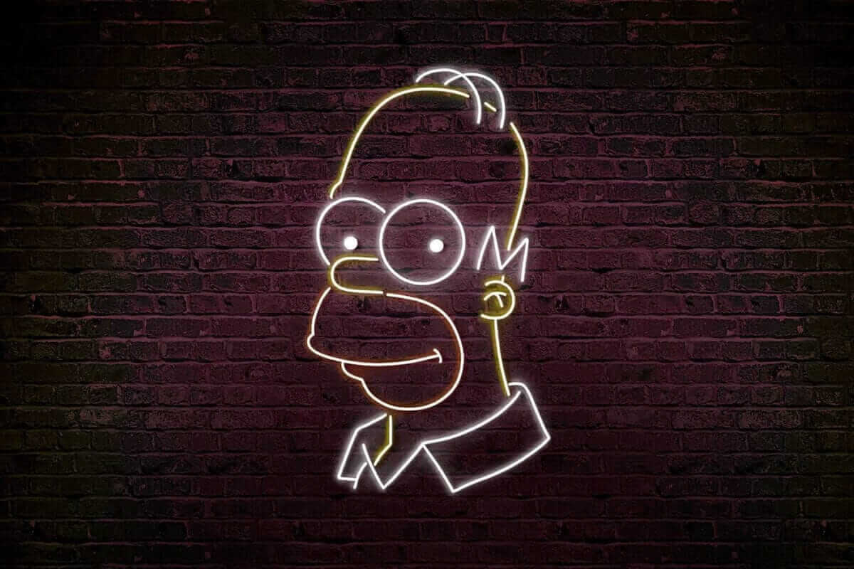 Néon LED Homer Simpson: humour et originalité garantie