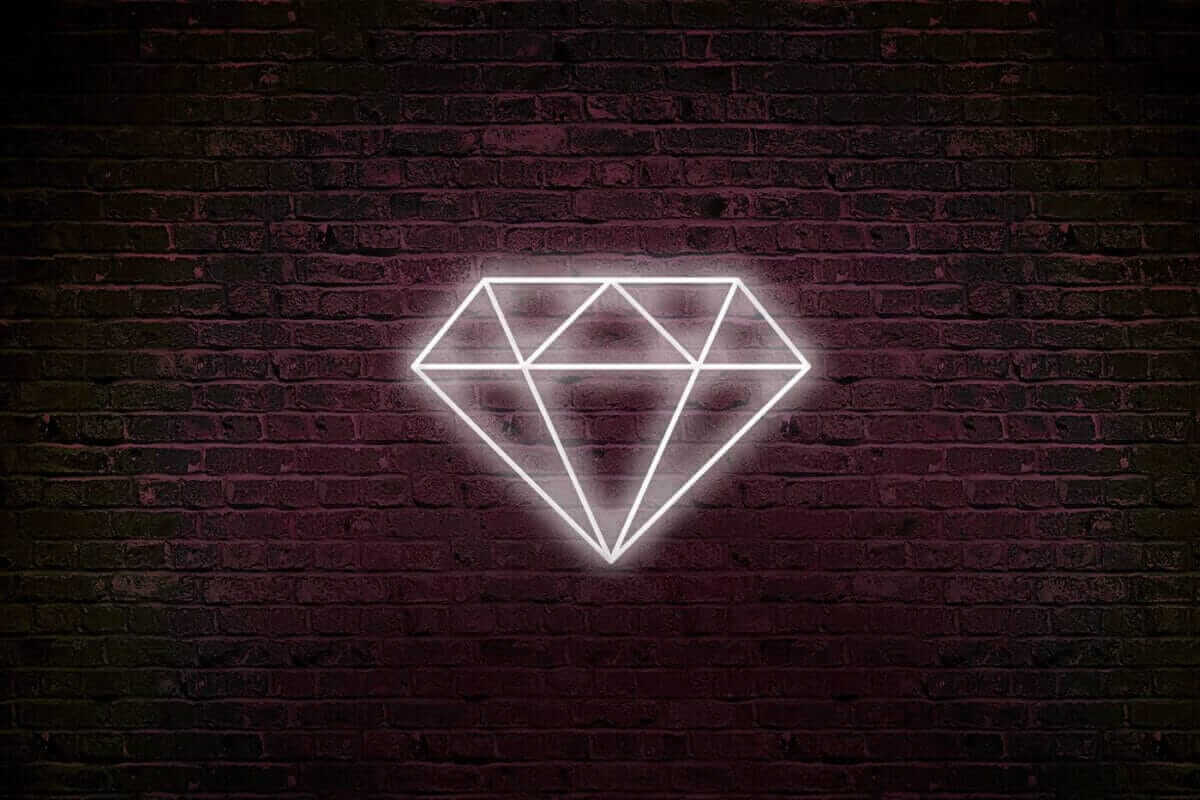 Néon LED Diamant : Élégance éclatante pour votre maison