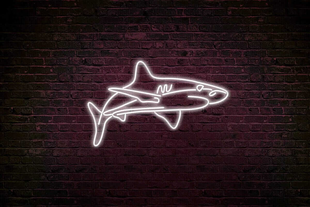 Néon LED Requin: Apportez l'océan chez vous