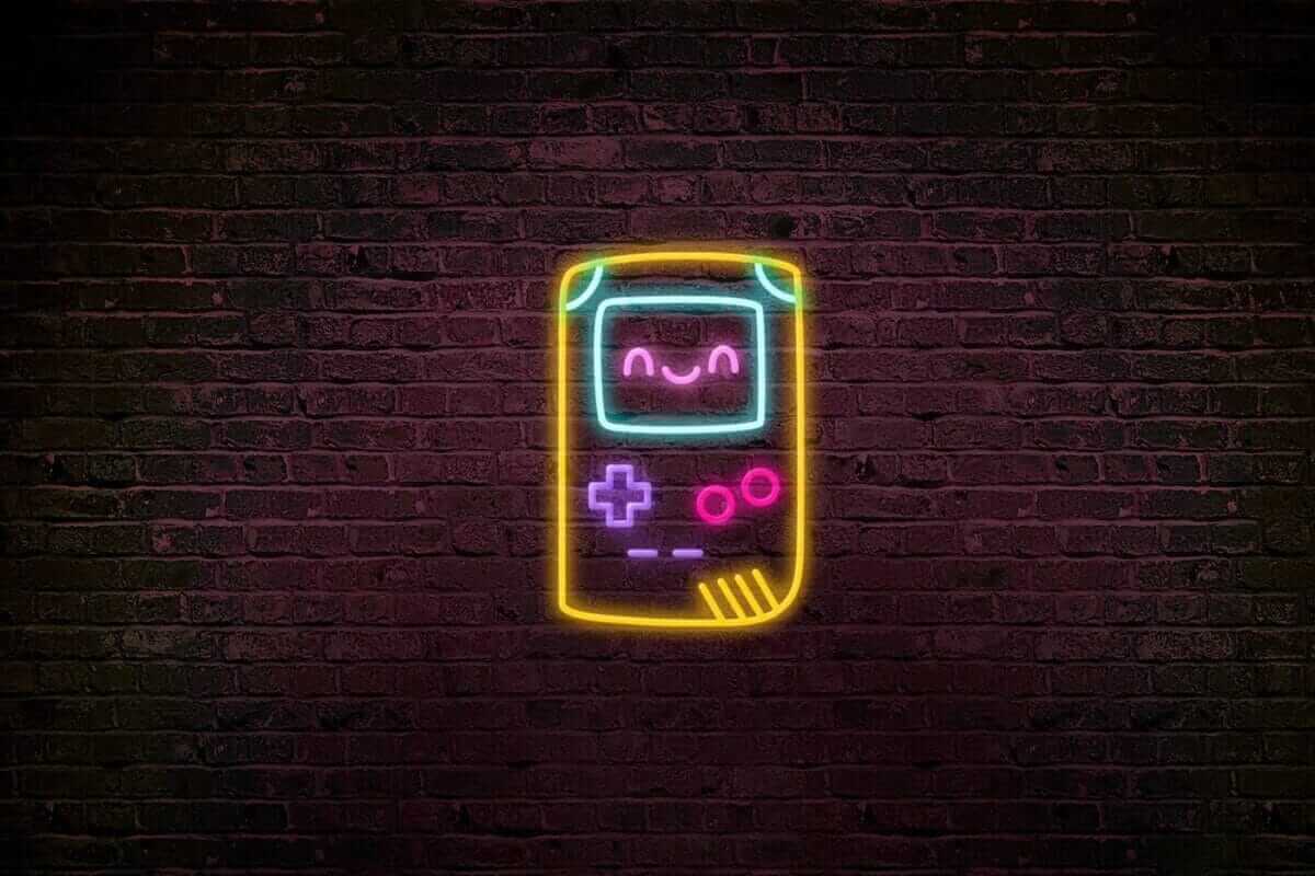 Néon LED Gameboy: Illuminez votre espace de jeux