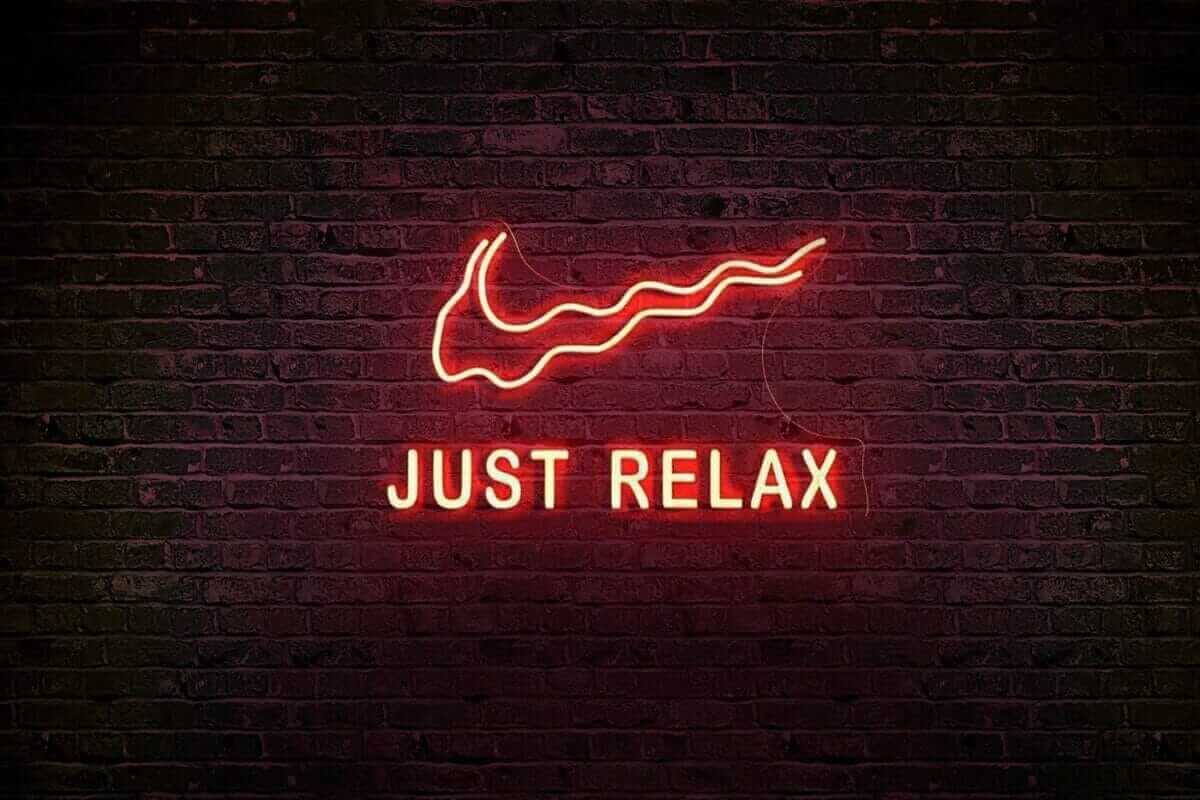 Néon LED Nike Just Relax: Relaxez-vous avec style