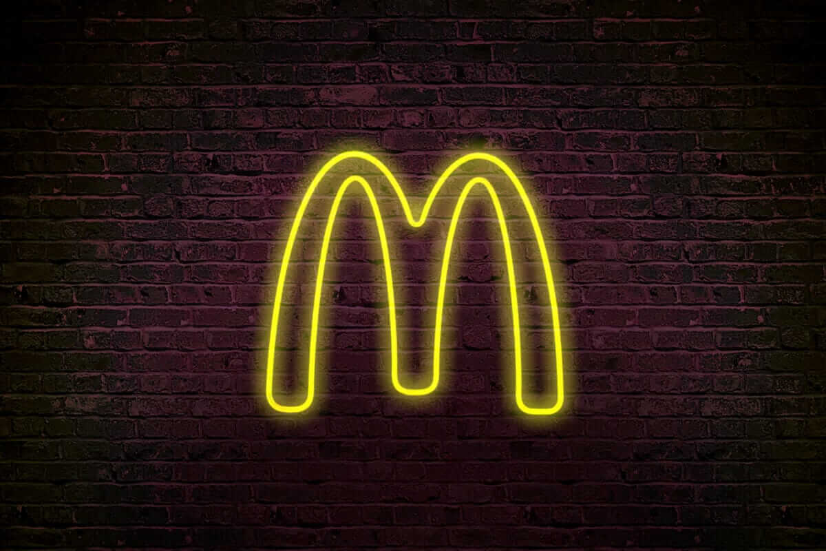 Néon LED MacDonald : Retournez dans les années fast-food.