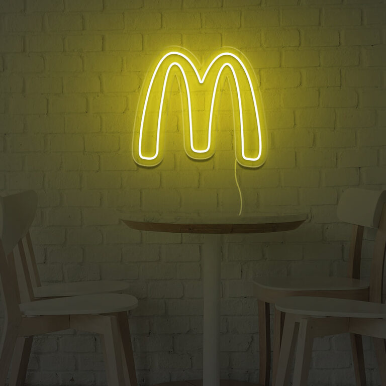 Néon LED MacDonald : Retournez dans les années fast-food.